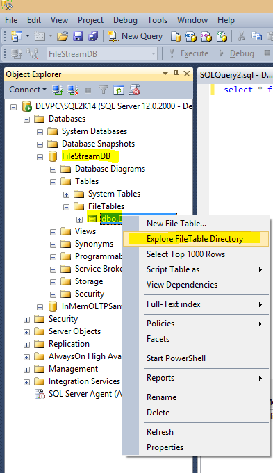 How To Import And Export Unstructured Data In Sql Server Using Filetables Sqlnethub