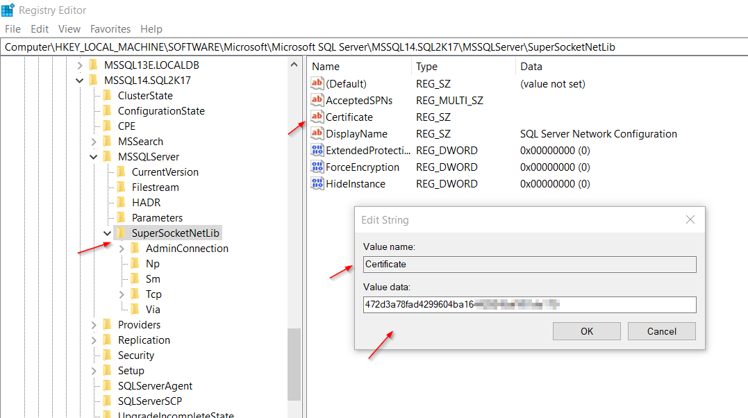 How To Enable Ssl Certificate Based Encryption On A Sql Server Failover Cluster Sqlnethub