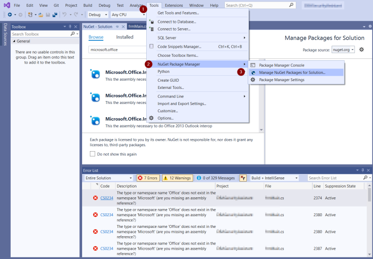 The Type Or Namespace Name Office Does Not Exist In The Namespace Microsoft How To Resolve