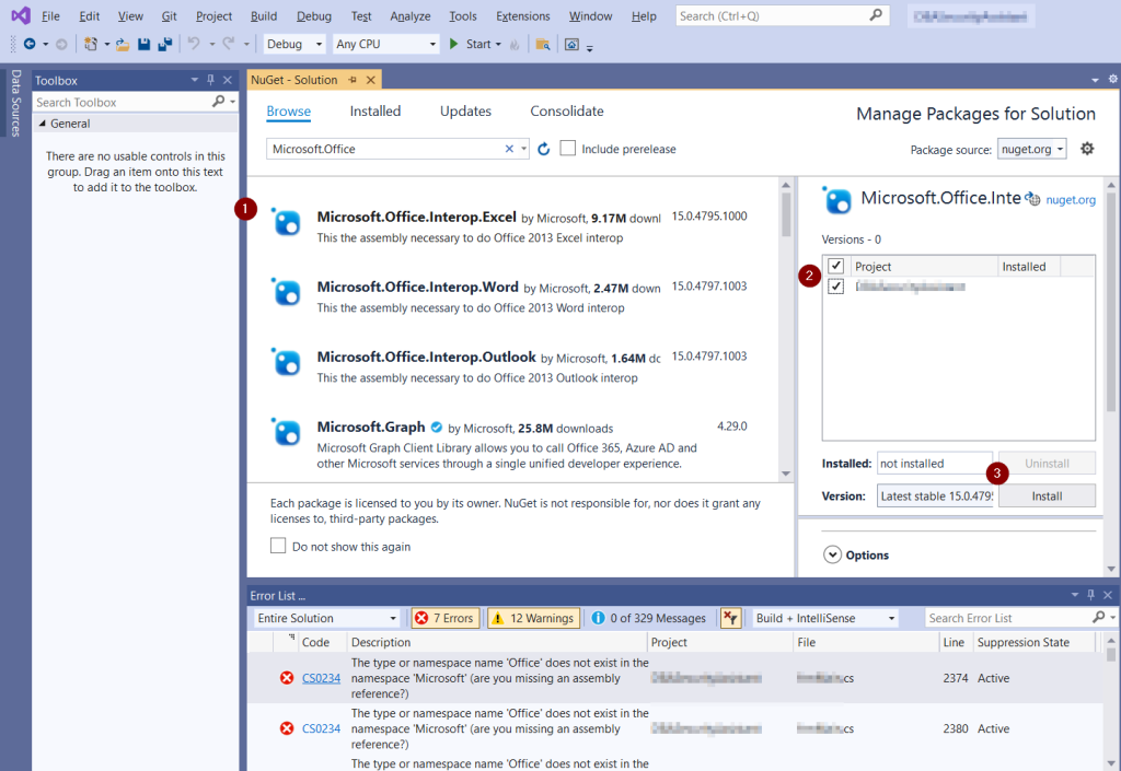 The Type Or Namespace Name Office Does Not Exist In The Namespace Microsoft How To Resolve